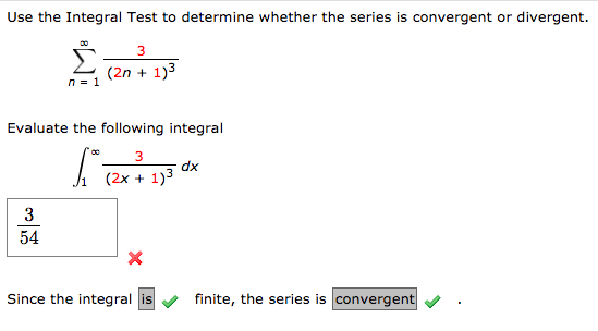Solved Use the Integral Test to determine whether the series | Chegg.com