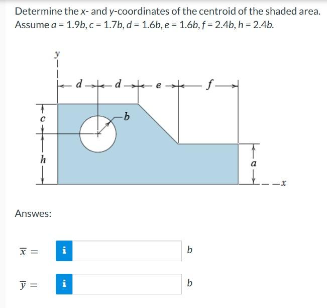 [solved] Determine The X And Y Coordinates