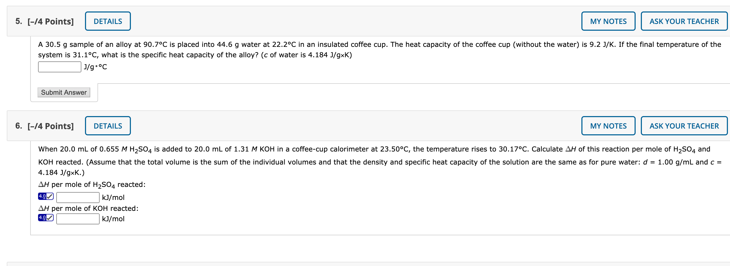 Solved 15. [2.4/3 Points] DETAILS PREVIOUS ANSWERS | Chegg.com