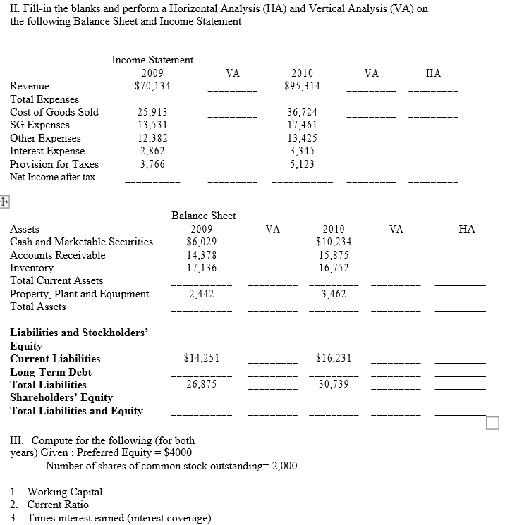 solved-ii-fill-in-the-blanks-and-perform-a-horizontal-chegg