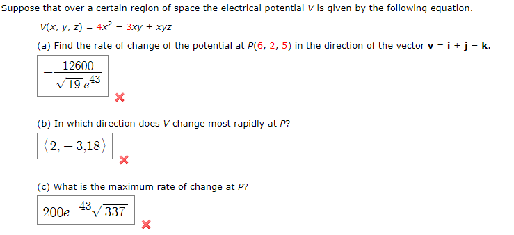 Solved Suppose that over a certain region of space the | Chegg.com