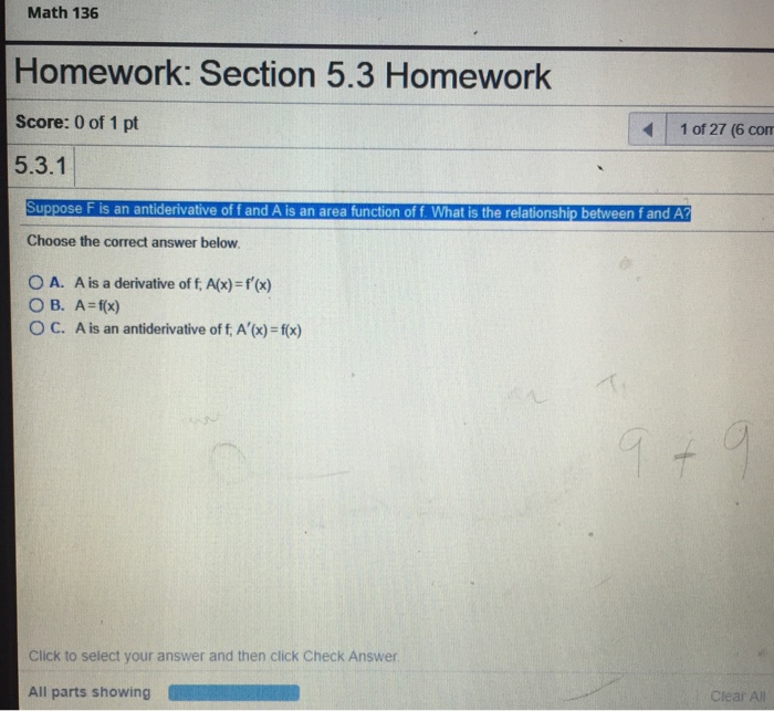 Solved Math 136 Homework Section 5 3 Homework Score 0 Of 1