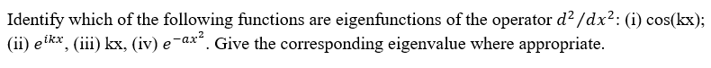 Solved Identify which of the following functions are | Chegg.com