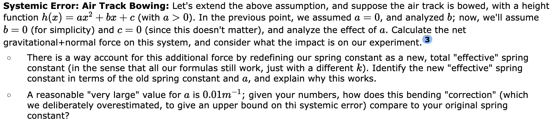 Solved The period of an object oscillating on the end of a | Chegg.com