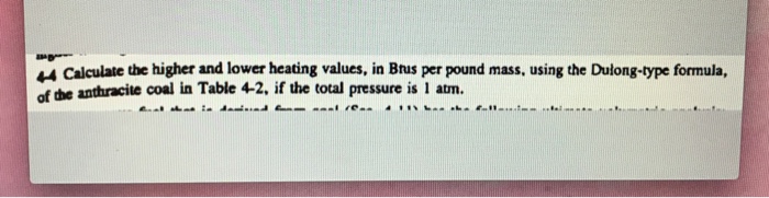 Solved Calculate the higher and lower heating values, in | Chegg.com