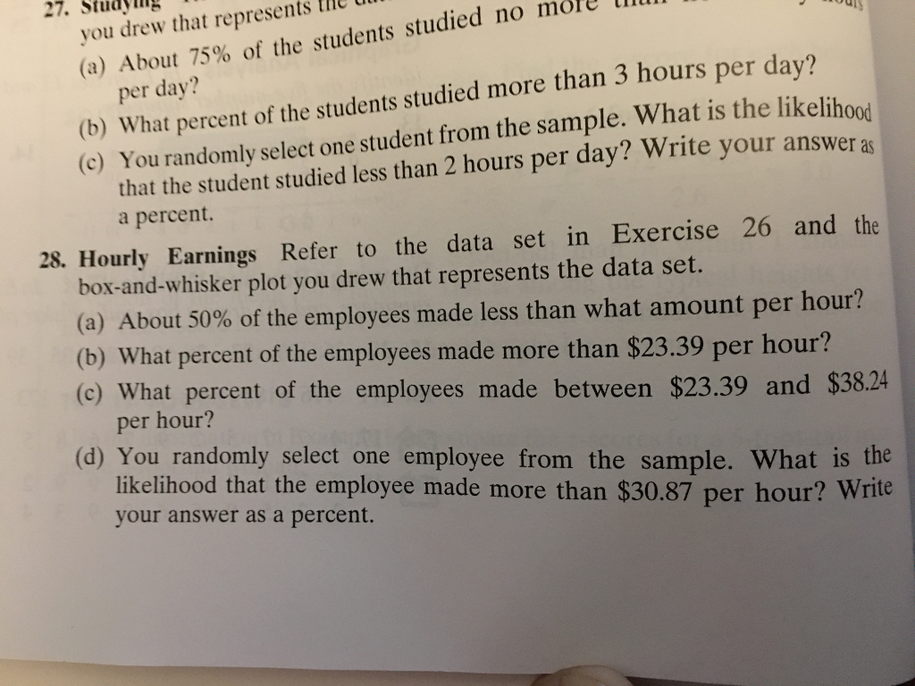 Solved Using Technology to Find Quartiles and Draw Graphs In | Chegg.com