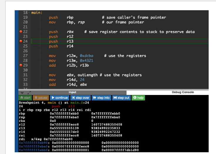Solved Recall That A Breakpoint Stops Just Before The Line