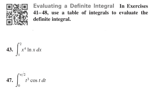 Solved Evaluating a Definite Integral In Exercises 41-48, | Chegg.com