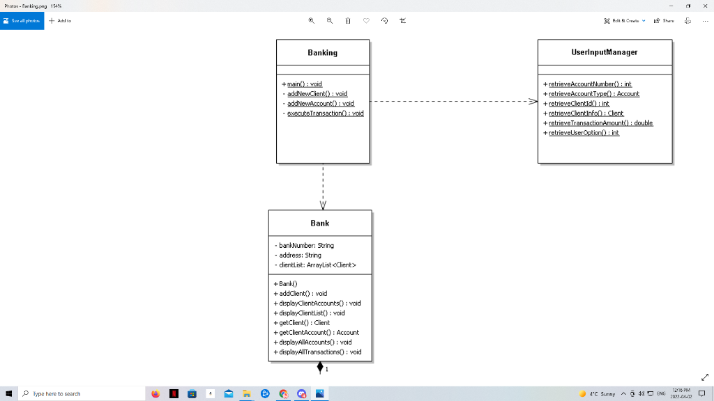 Solved 2-Classes • Create all the classes as described in | Chegg.com