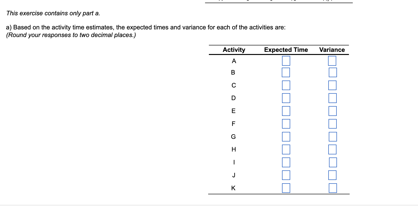 Solved This exercise contains only part a. a) Based on the | Chegg.com
