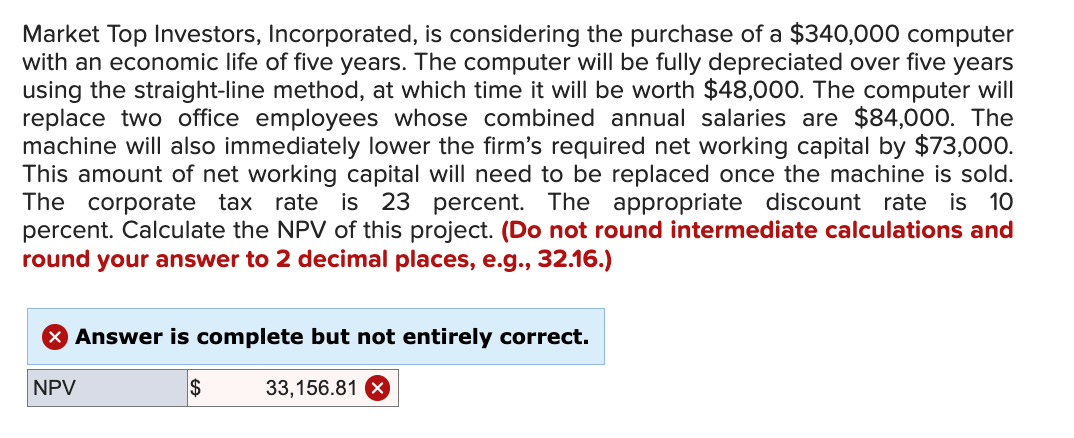 Solved Market Top Investors, Incorporated, is considering | Chegg.com