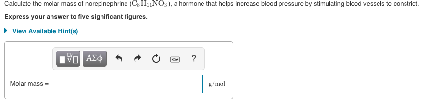 Solved Given the atomic mass of select elements, calculate | Chegg.com