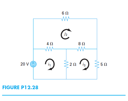 Solved Determine the currents for the circuit in Fig. P12.27 | Chegg.com