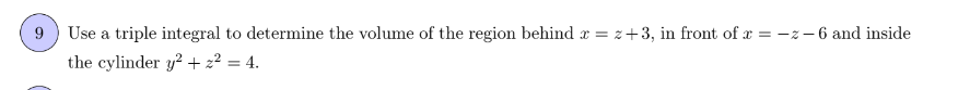 Solved ulesyduder θ2+52=2Use a triple integral to determine | Chegg.com