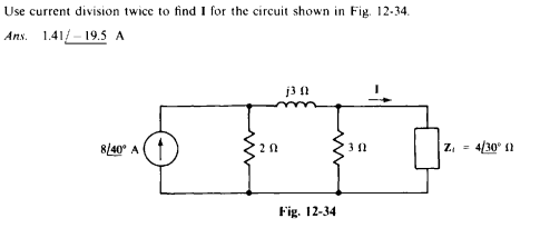 Solved Use current division twice to find I for the circuit | Chegg.com