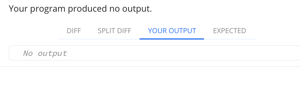 Solved I am not sure why my program is not producing an | Chegg.com