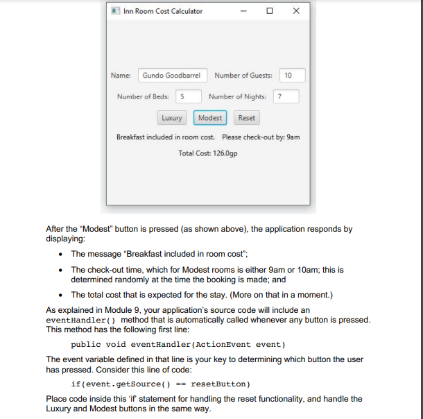 Solved Using Basic Java Language Please Help With