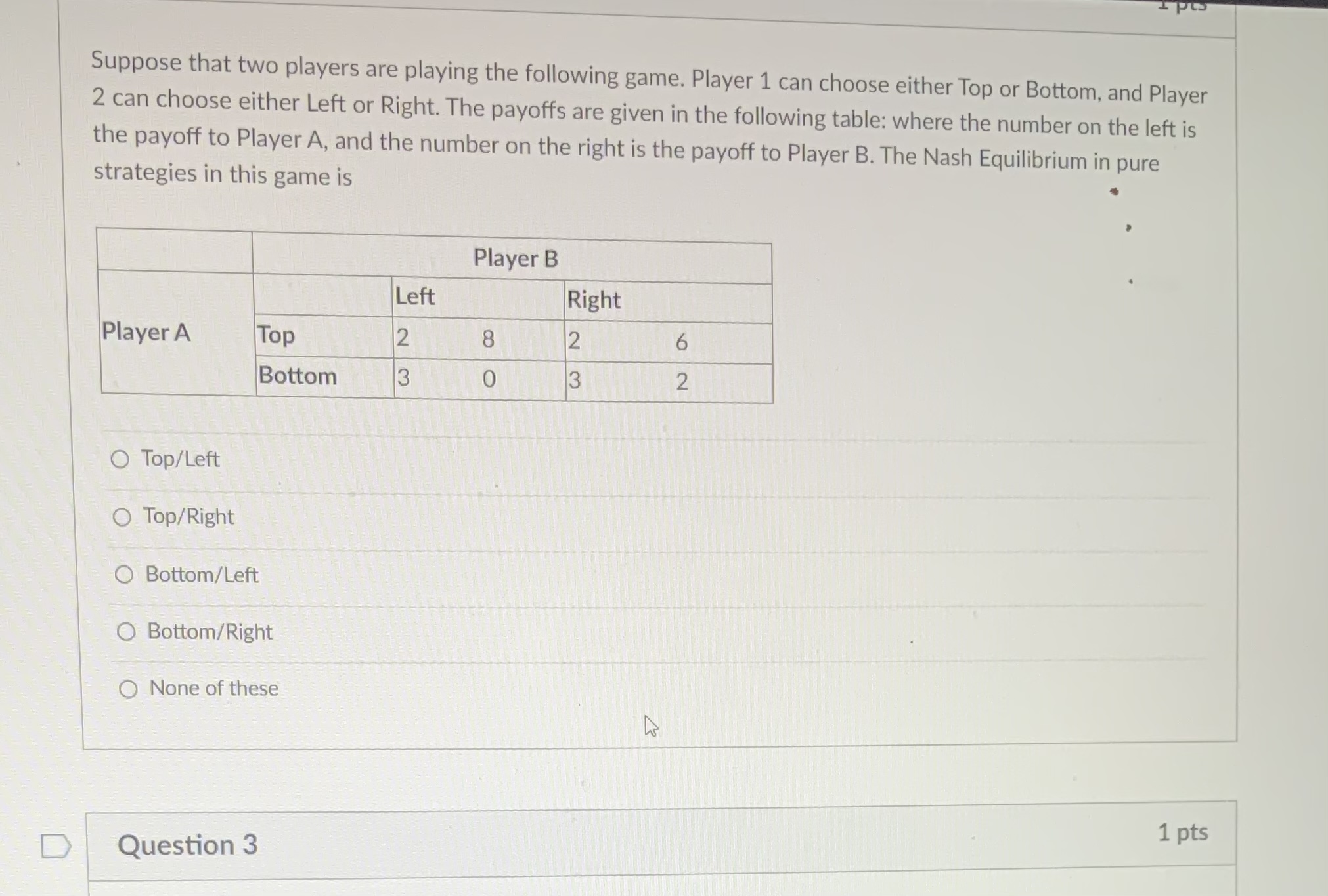 Solved Suppose that two players are playing the following | Chegg.com