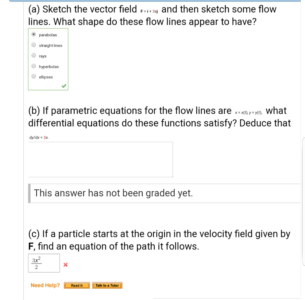 Solved (a) Sketch the vector field and then sketch some flow | Chegg.com