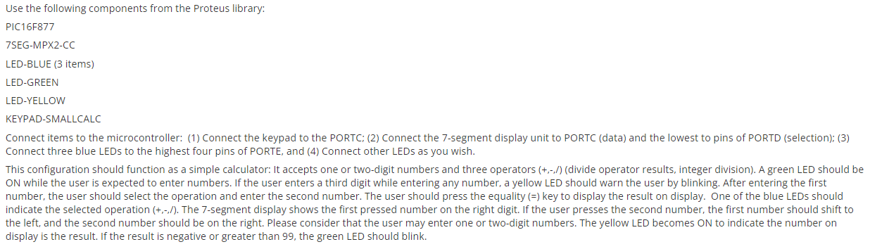 Solved USE PROTEUS FOR DESIGPROTEUS USE MPLAB FOR CODE USE | Chegg.com