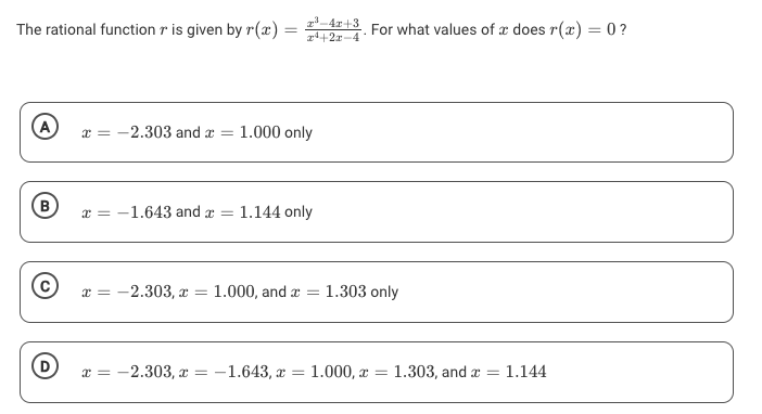 Solved The rational function r is ﻿given | Chegg.com