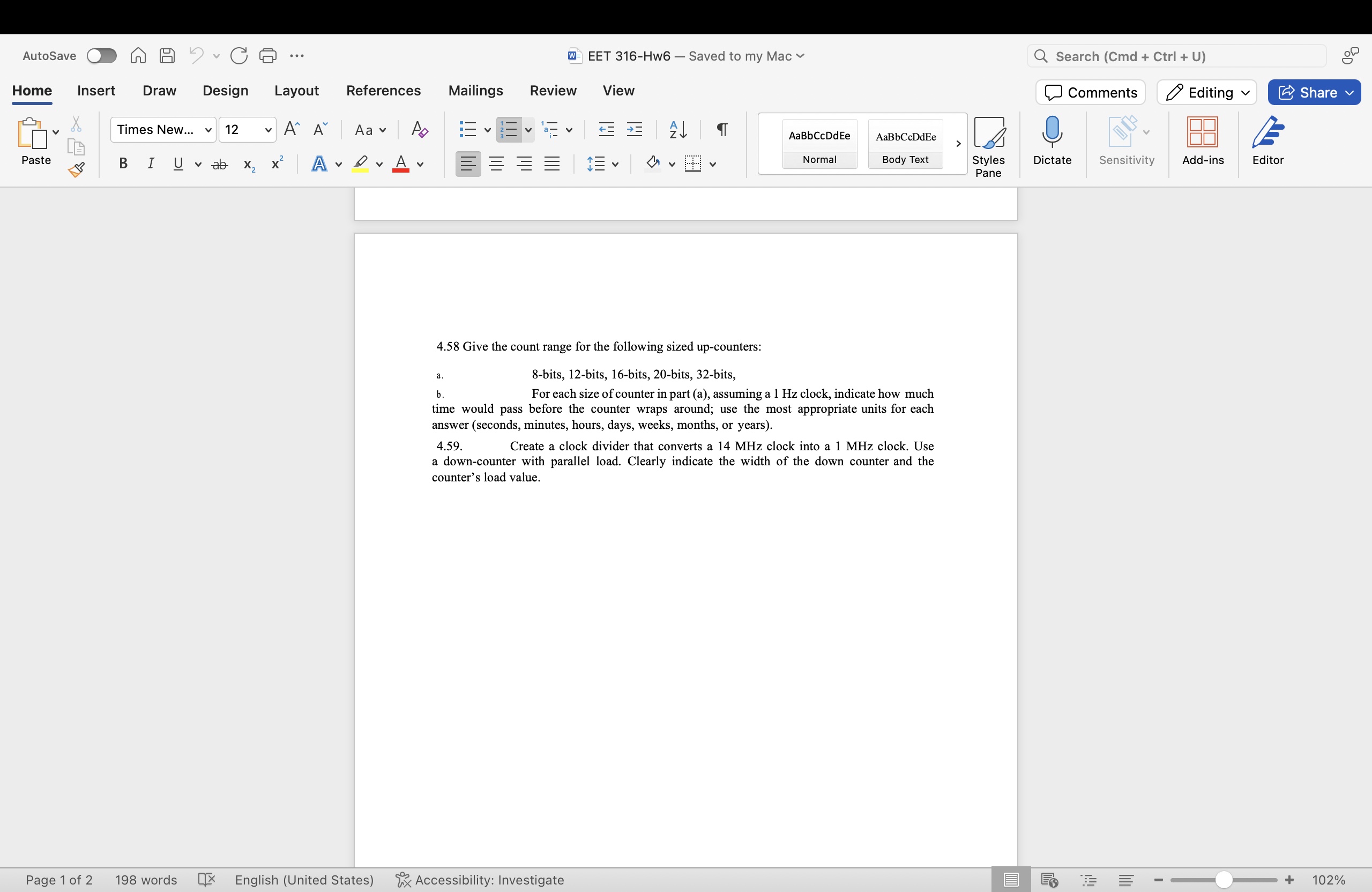 Solved 4.58 ﻿Give the count range for the following sized | Chegg.com