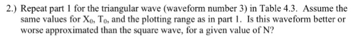 Solved Matlab Code For Plotting A Truncated Fourier Series