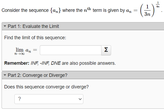 Solved 1 Consider the sequence {an} where the nth term is | Chegg.com