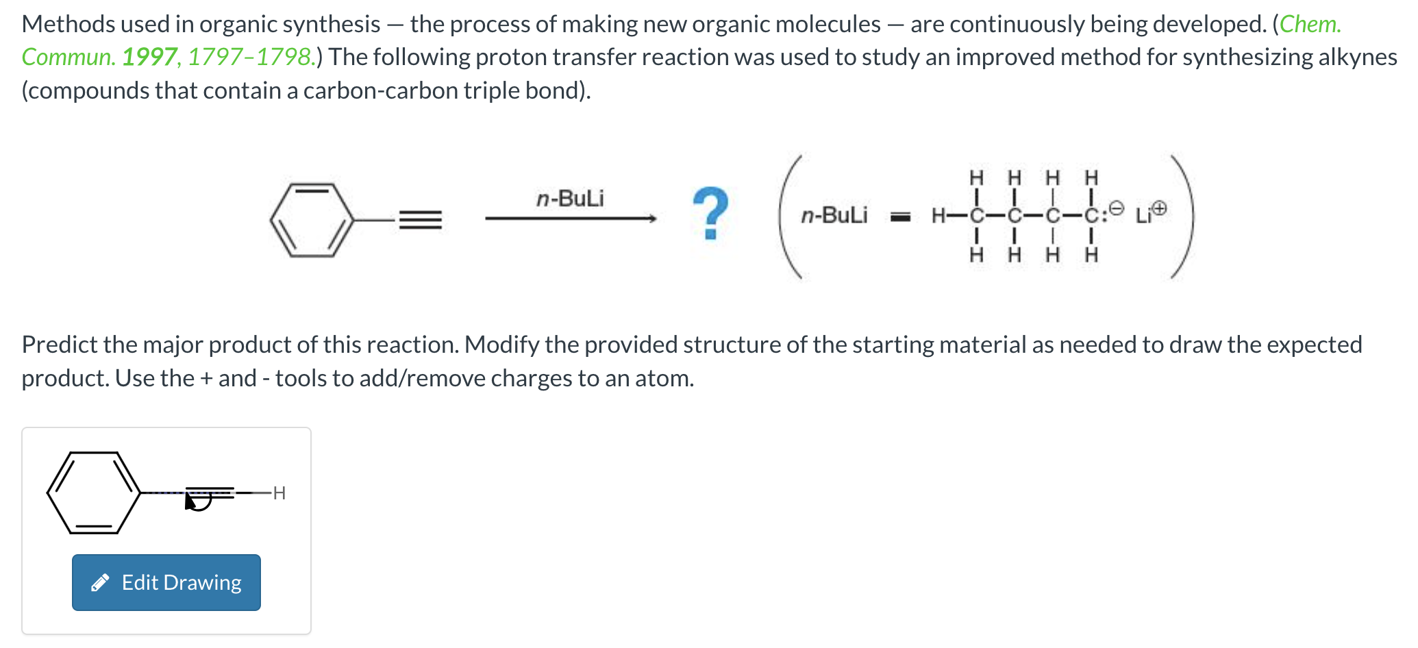 Solved Methods used in organic synthesis - the process of | Chegg.com