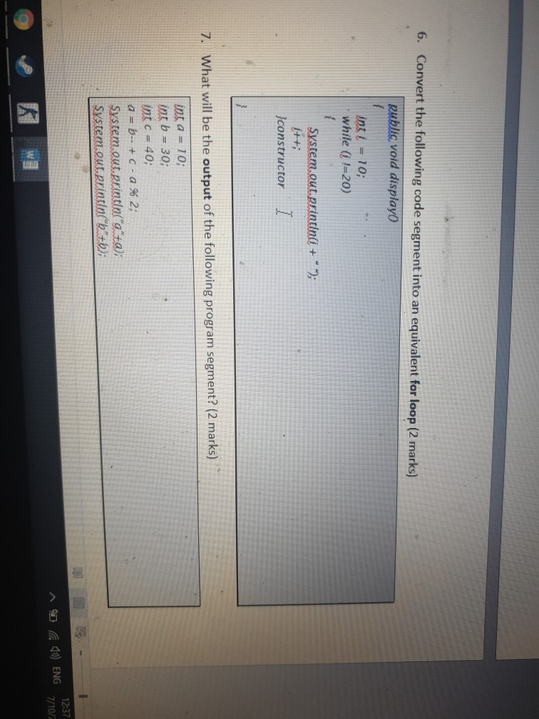 Solved 6. Convert the following code segment into an | Chegg.com