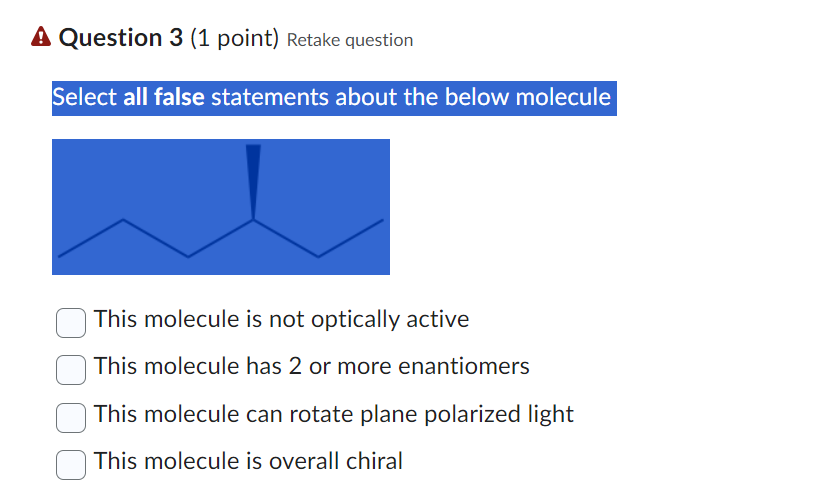 Solved A Question 3 (1 point) Retake question Select all | Chegg.com