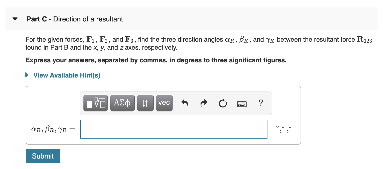 Solved un Review II Review Part A - Resultant of adding F1 | Chegg.com