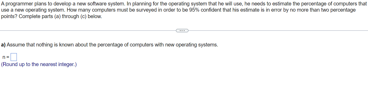 Solved A programmer plans to develop a new software system. | Chegg.com