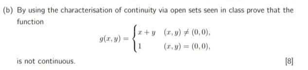 Solved (b) By using the characterisation of continuity via | Chegg.com
