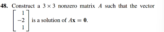 Solved 18. Construct a 3×3 nonzero matrix A such that the | Chegg.com