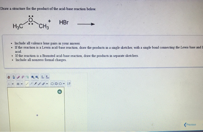 Solved Draw a structure for the product of the acid-base | Chegg.com