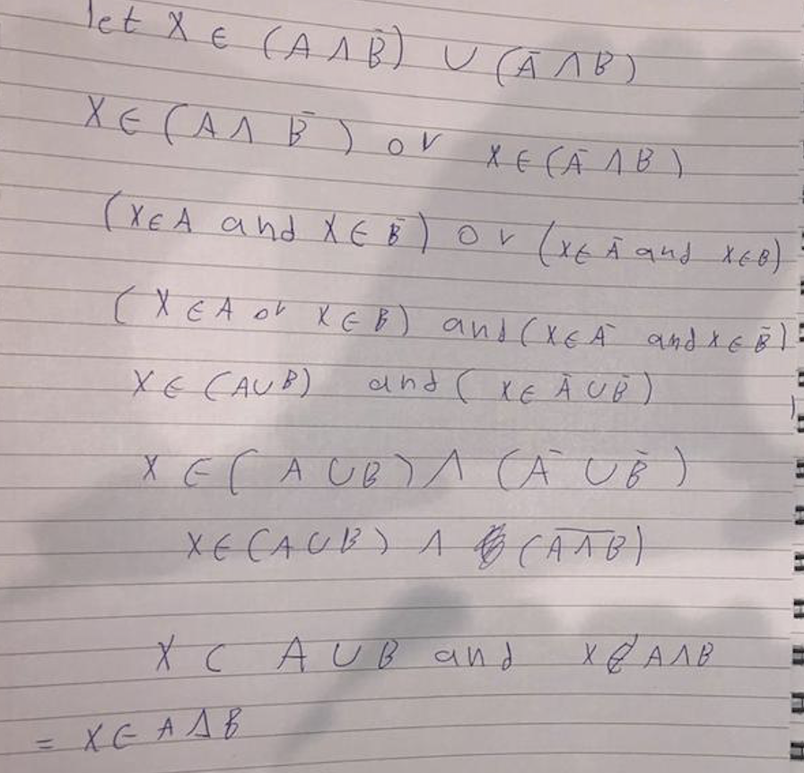 Solved Complete the proof of the symmetric difference | Chegg.com