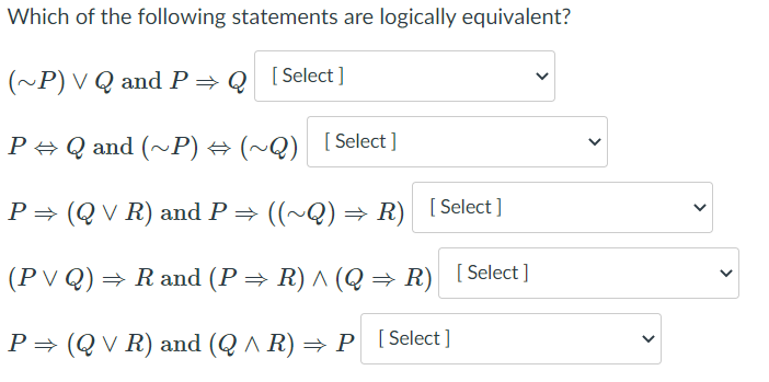 Solved Which of the following statements are logically | Chegg.com