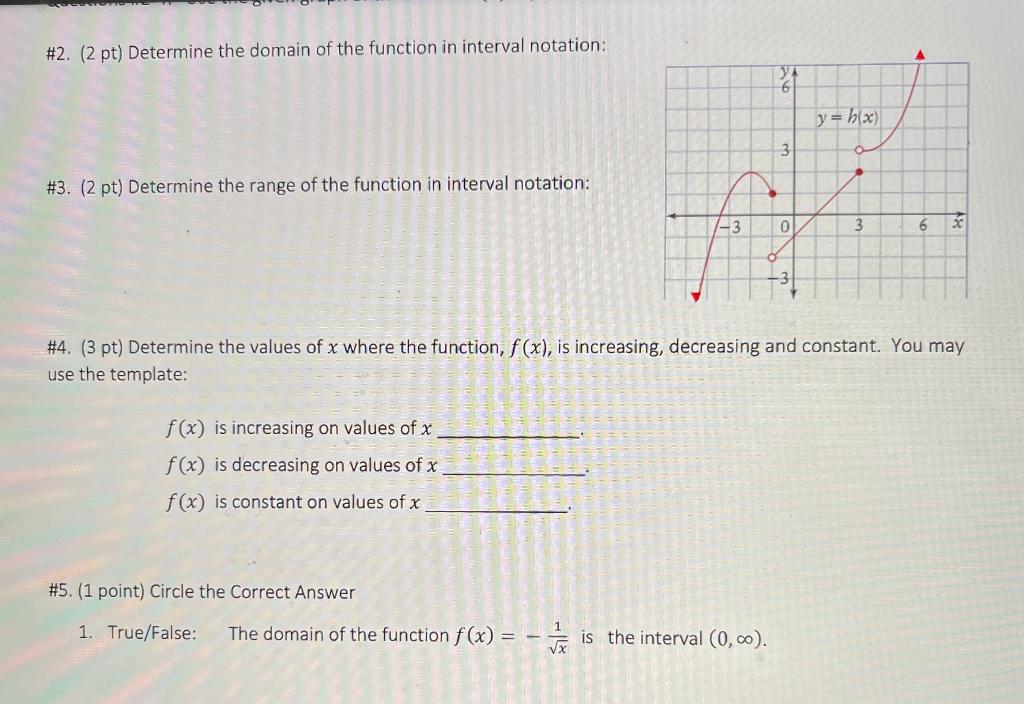 Solved #1. (2 pt.) Determine whether each of the following | Chegg.com