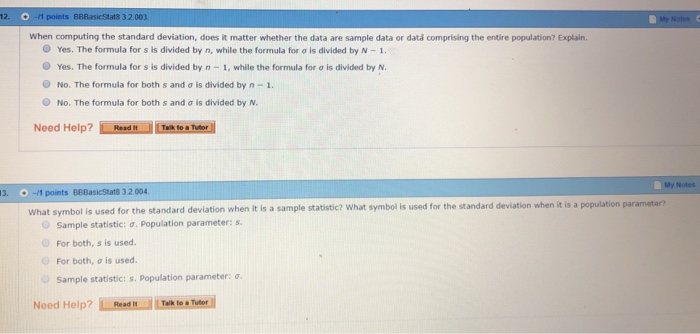 Solved O -13 points BBBasicStat8 3.2 005 MI Consider the | Chegg.com Solved O -13 points BBBasicStat8 3.2 005 MI Consider the | Chegg.com
