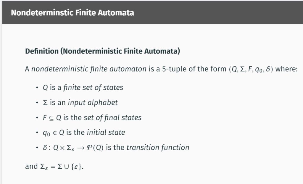Solved 1. Define a nondeterministic finite automaton for the | Chegg.com