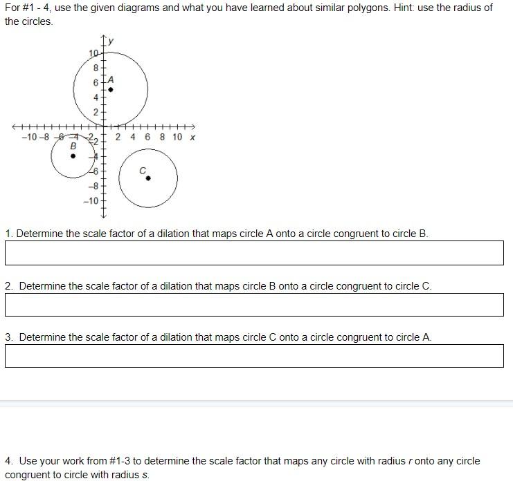 Solved For #1 - 4, use the given diagrams and what you have | Chegg.com