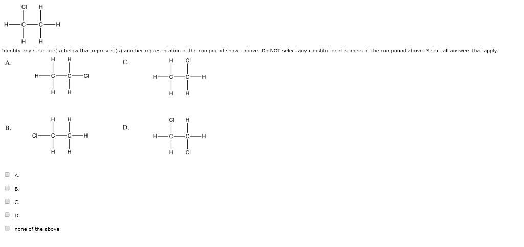 Solved CI H НН Identify any structureis) below that | Chegg.com