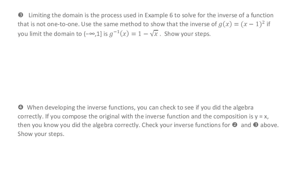 Solved 0 Graphs of inverse functions are a reflection of the | Chegg.com