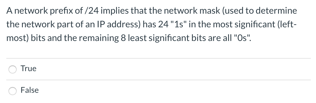 Solved Express the CIDR notation network mask "/22" in | Chegg.com