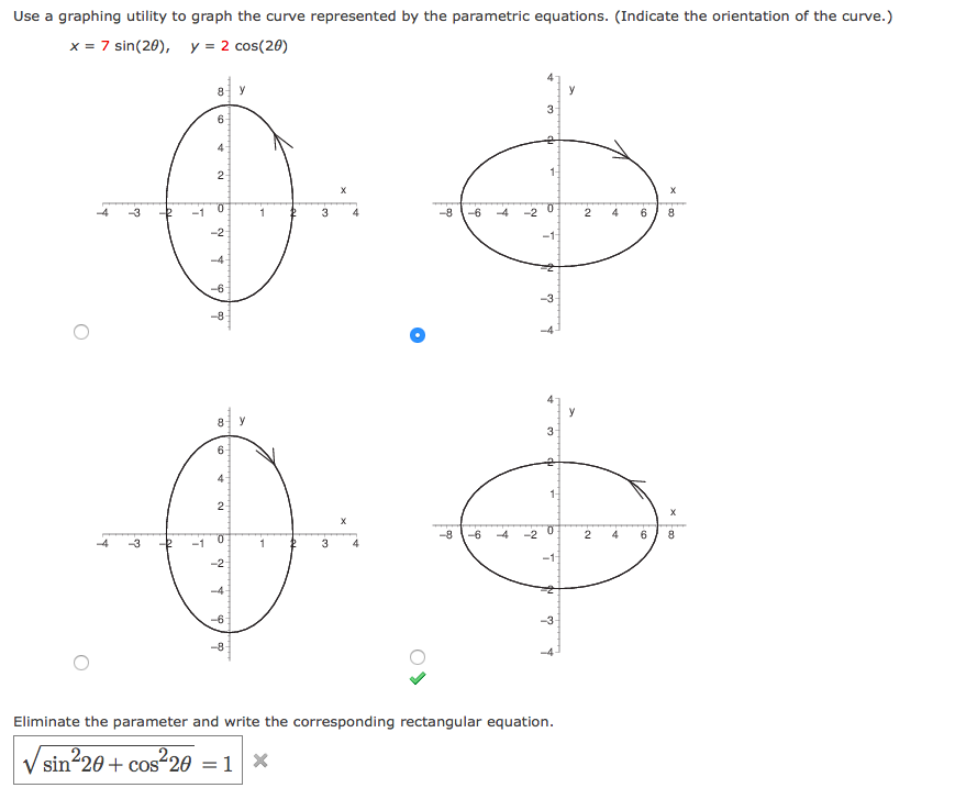 Solved Use a graphing utility to graph the curve represented | Chegg.com