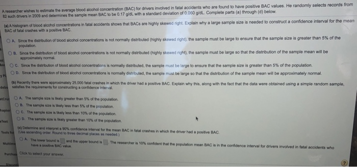 Solved A researcher wishes to estimate the average blood | Chegg.com