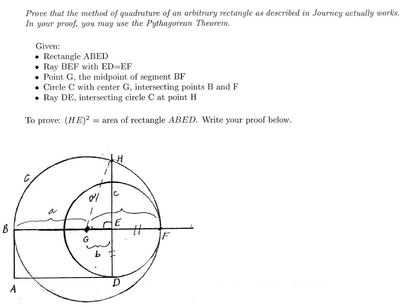 Solved Prove that the method of quadrature of an arbitrary | Chegg.com