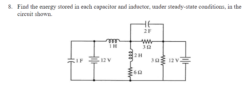 Solved 9. ﻿Find the energy stored in each capacitor and | Chegg.com