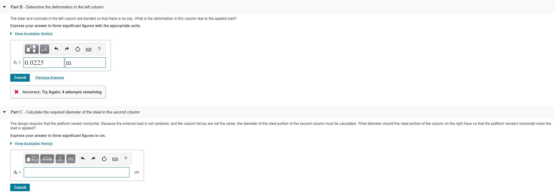 Solved Learning Goal: To use deformation compatibility | Chegg.com